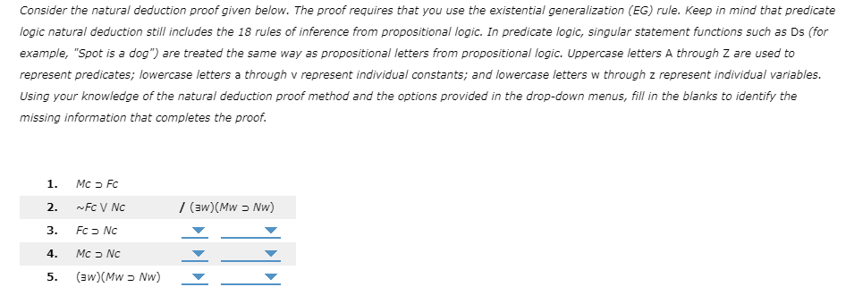 Solved Consider the natural deduction proof given below. The | Chegg.com