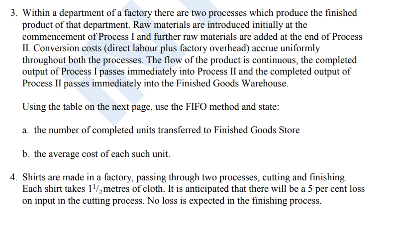Solved 3. Within a department of a factory there are two | Chegg.com