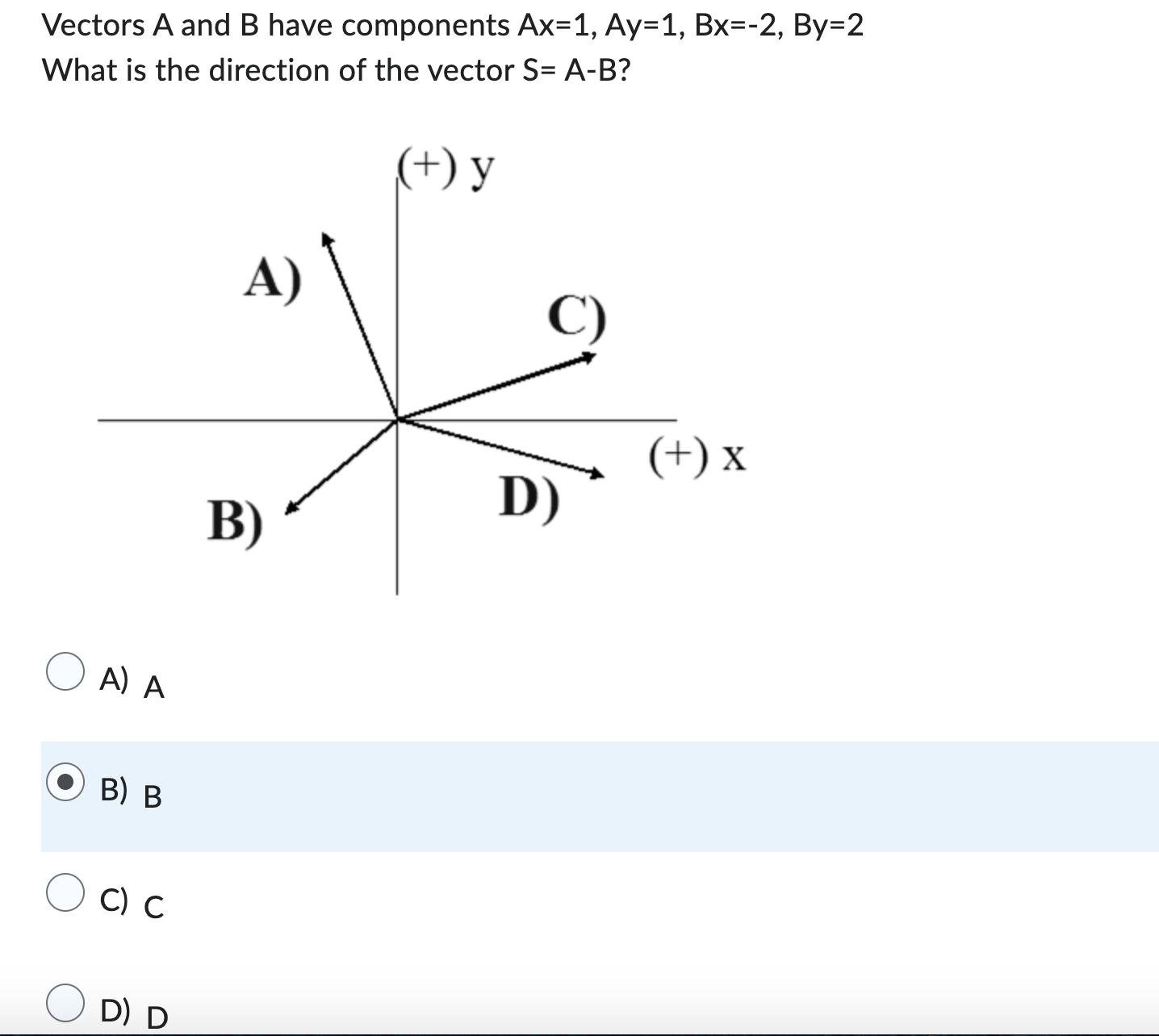 Solved Vectors A and B have components Ax=1,Ay=1,Bx=−2,By=2 | Chegg.com Solved Vectors A and B have components Ax=1,Ay=1,Bx=−2,By=2 | Chegg.com