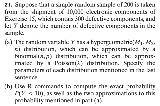 Solved 21. Suppose that a simple random sample of 200 is | Chegg.com