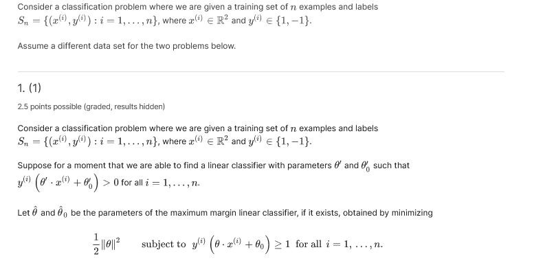 Solved Consider a classification problem where we are given | Chegg.com