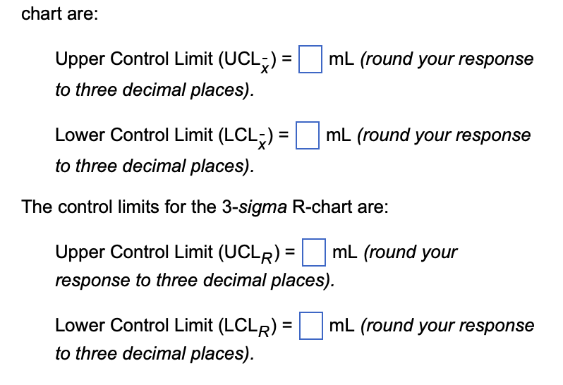 Solved Refer to Table S6.1 - Factors for Computing_Control | Chegg.com