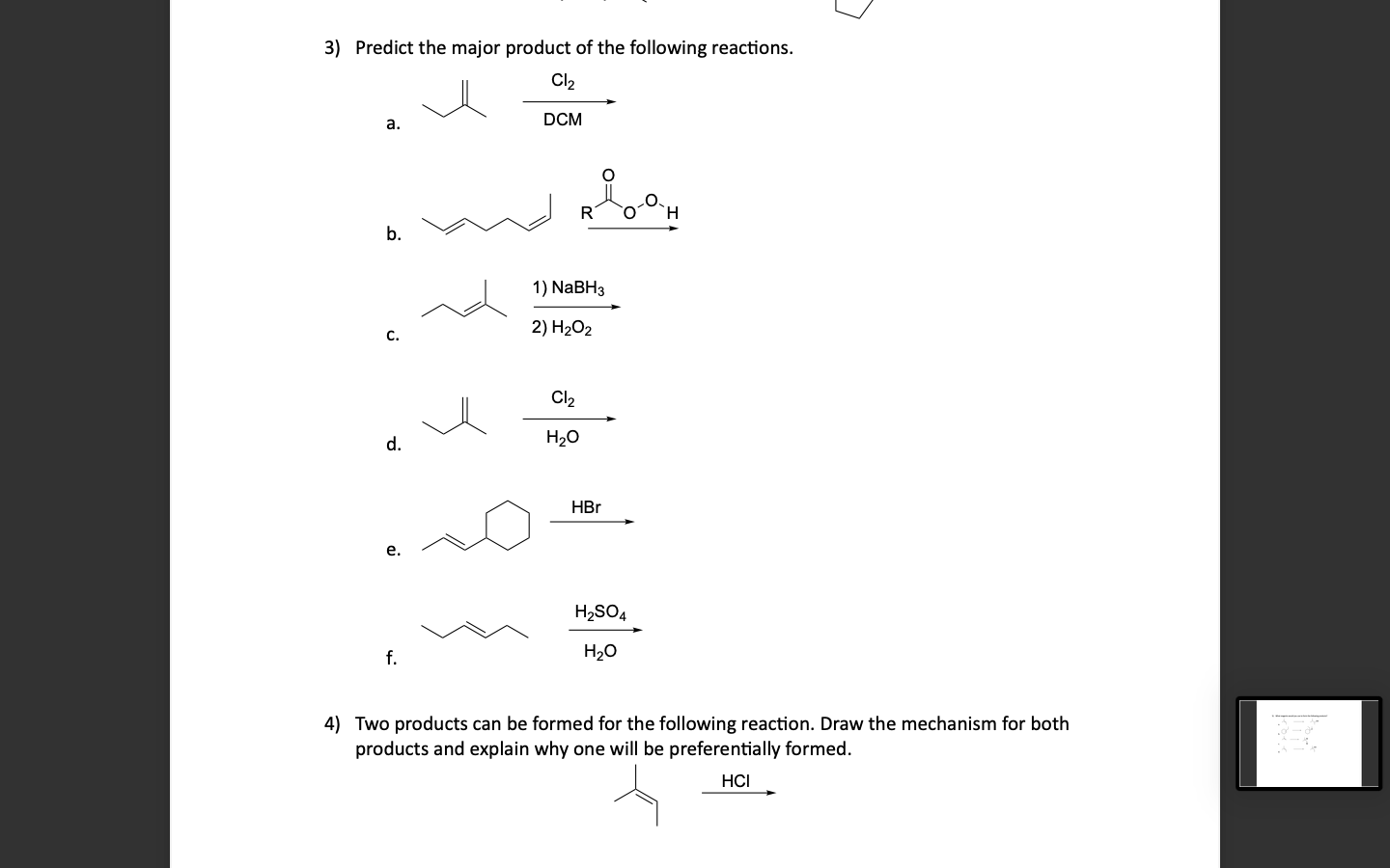Solved Predict the major product of the following | Chegg.com