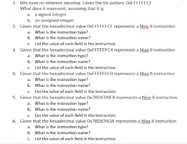 Solved 1. Bits have no inherent meaning. Given the bit | Chegg.com