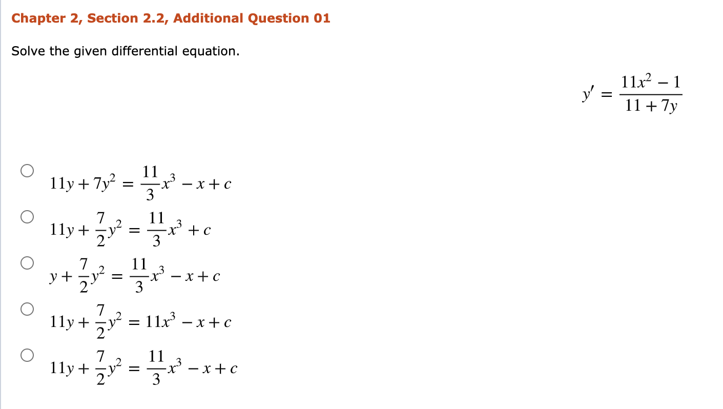 Solved Find the general solution of the given differential | Chegg.com