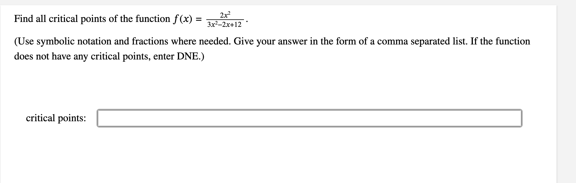 Solved Find all critical points of the function | Chegg.com