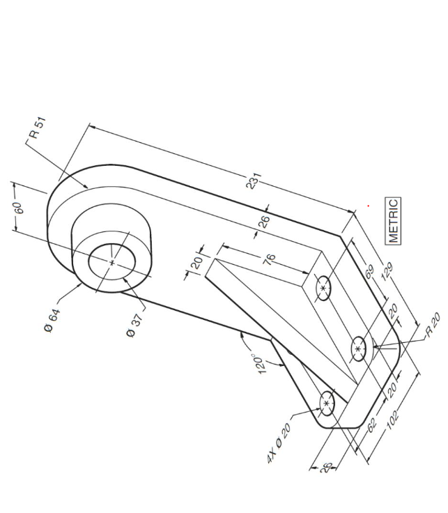 Solved Draw the required principal view(s), appropriate | Chegg.com