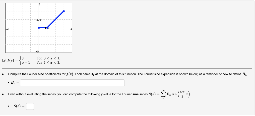 Solved Let f(x)={0x−1 for 0 | Chegg.com