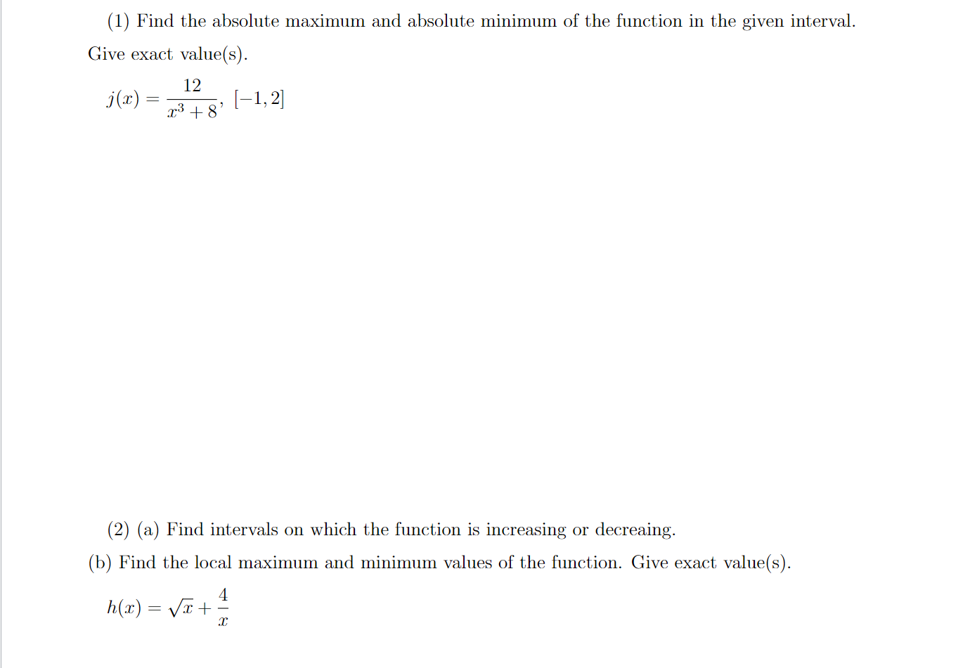 solved-1-find-the-absolute-maximum-and-absolute-minimum-of-chegg