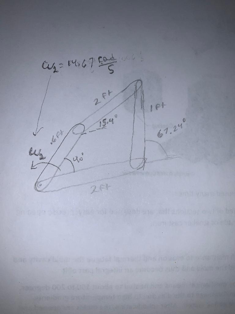 Solved Find The Velocities Angular Accelerations And