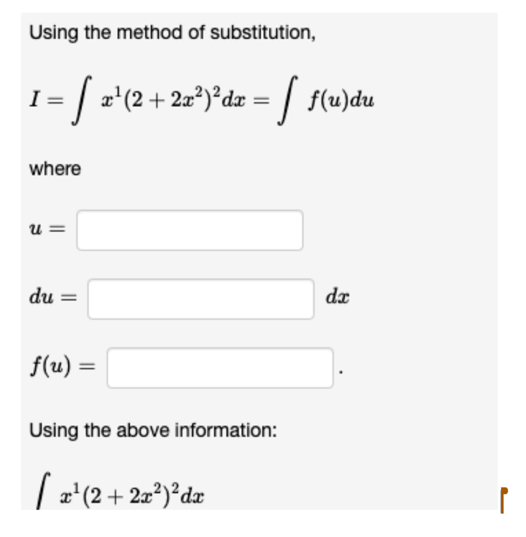 Solved Using the method of | Chegg.com