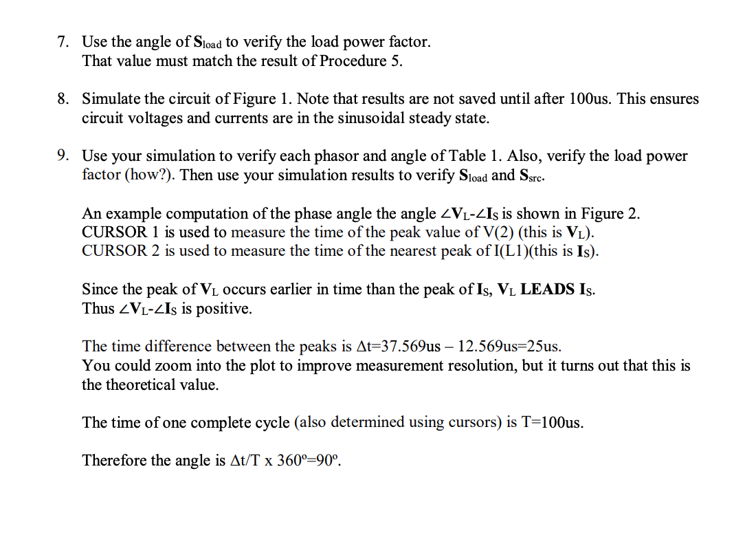 Solved 1. Use RMS values for all phasors. This is what would | Chegg.com