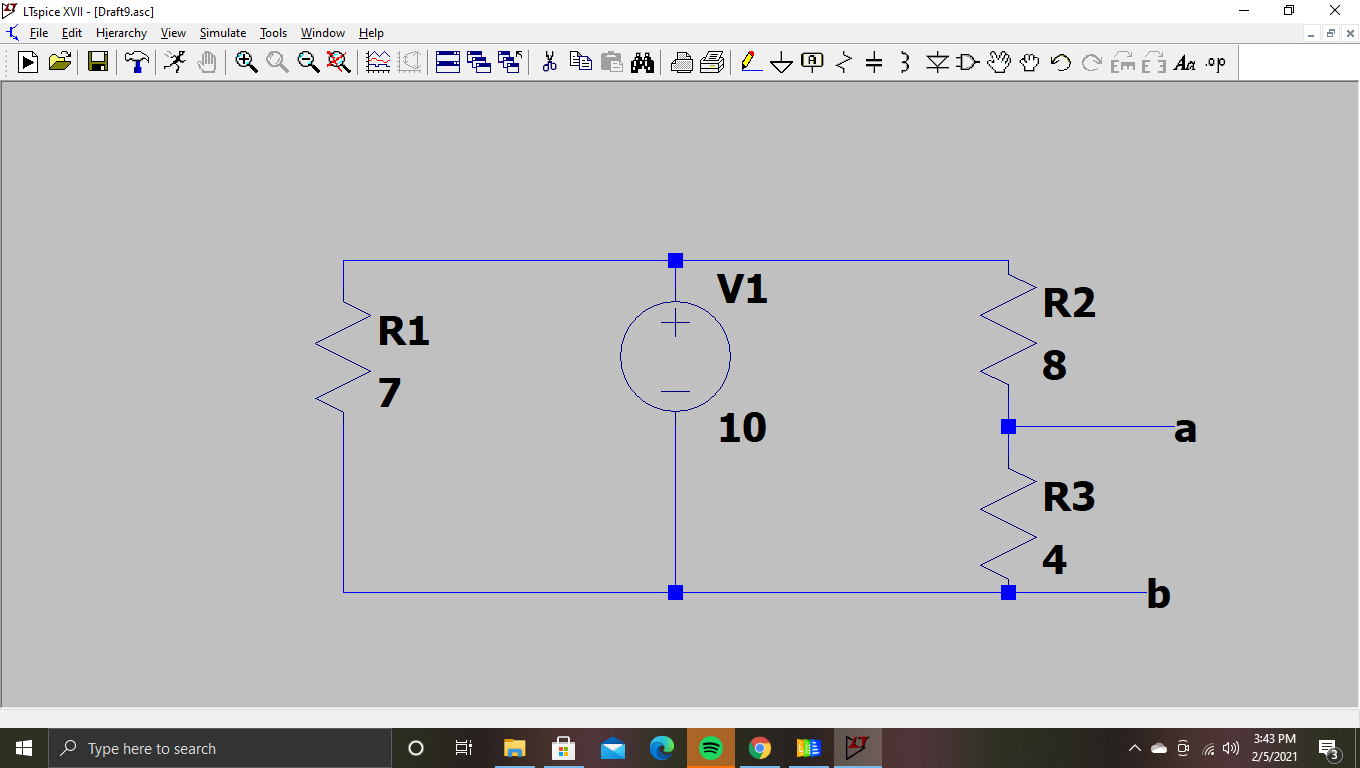 Solved X V LTspice XVII - [Draft9.asc] Eile Edit Hierarchy | Chegg.com