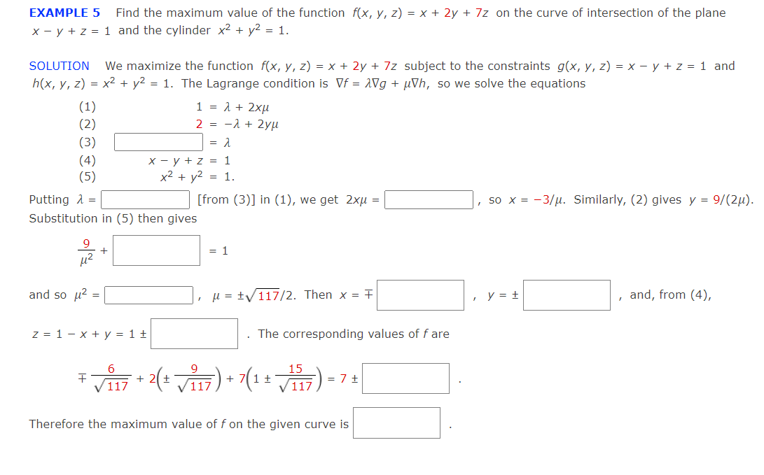 Solved EXAMPLE 5 Find the maximum value of the function | Chegg.com