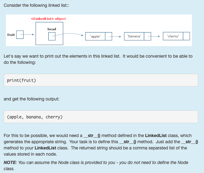 Solved Consider the following linked list: object head | Chegg.com