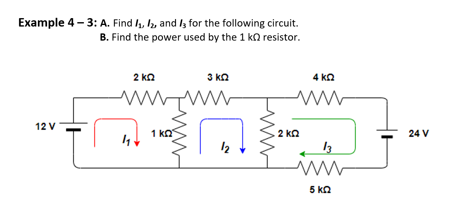 Solved Example 4-3: A. Find 11, 12, and 13 for the following | Chegg.com
