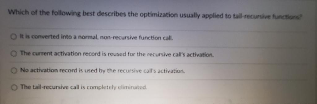 Solved *Which of the following best describes the | Chegg.com