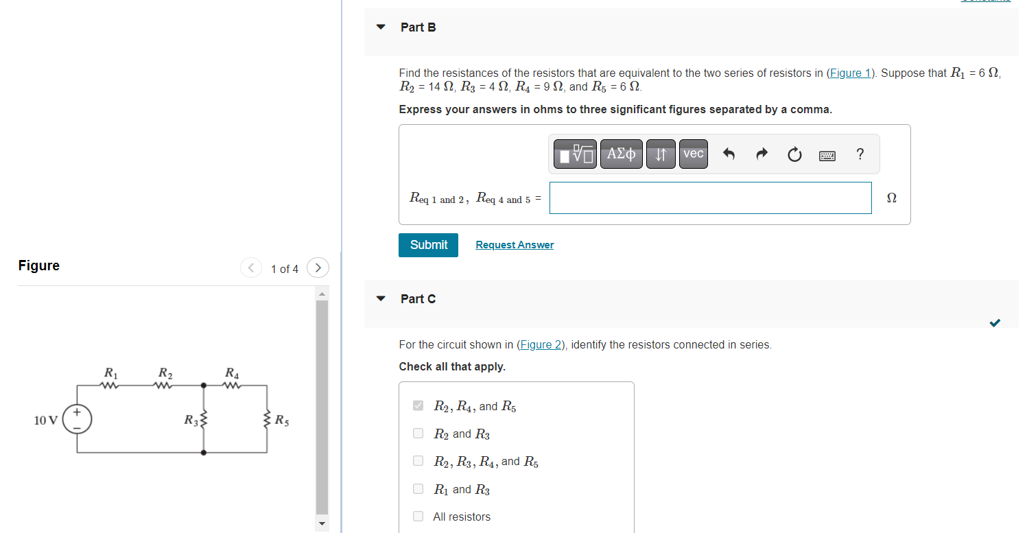 Solved Find the resistances of the resistors that are | Chegg.com