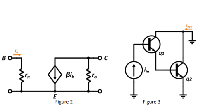 Solved Using the BJT small-signal model given in Figure 2, | Chegg.com