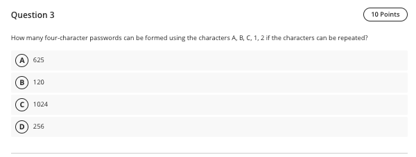 Solved How many four-character passwords can be formed using | Chegg.com