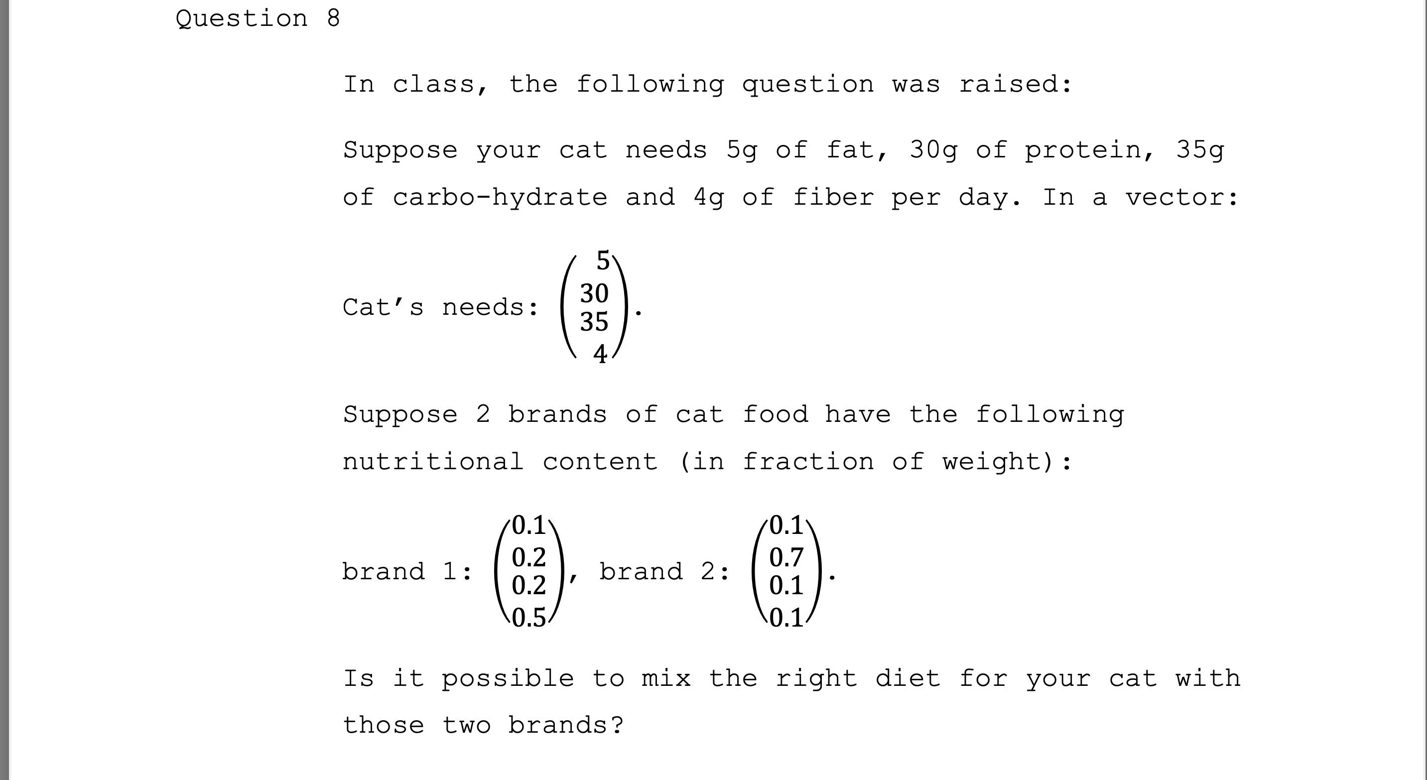 Solved Goodafternoon may I have assistance with question 8 | Chegg.com