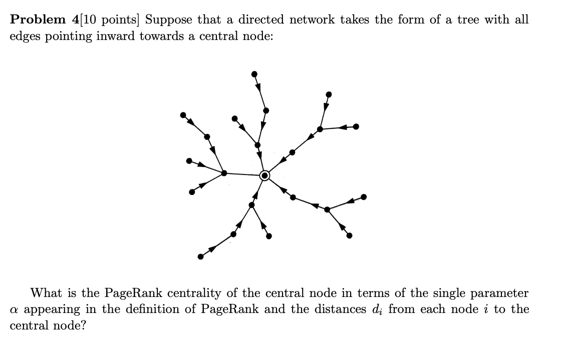 Solved Problem 4[10 Points] Suppose That A Directed Network