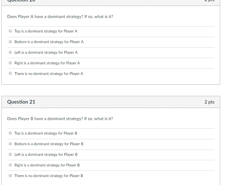 Solved Question 19 2 pts Suppose that two players are | Chegg.com