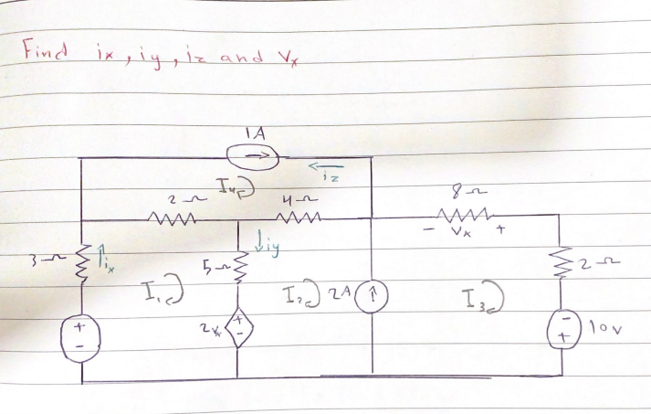 Solved Find ix, iy, iz and Vx IA Tz ID ДАЛ- 2 42 ДЛАА AMA Vx | Chegg.com Solved Find ix, iy, iz and Vx IA Tz ID ДАЛ- 2 42 ДЛАА AMA Vx | Chegg.com