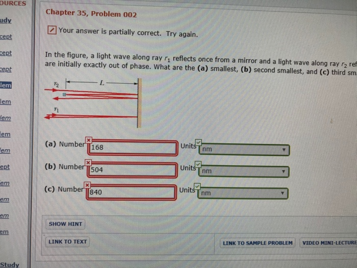 Solved In the figure below, a light wave along ray r1 | Chegg.com