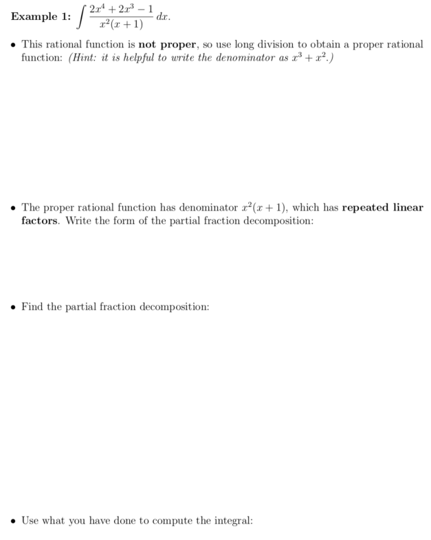 Solved Proper rational functions where Q(x) factors into | Chegg.com