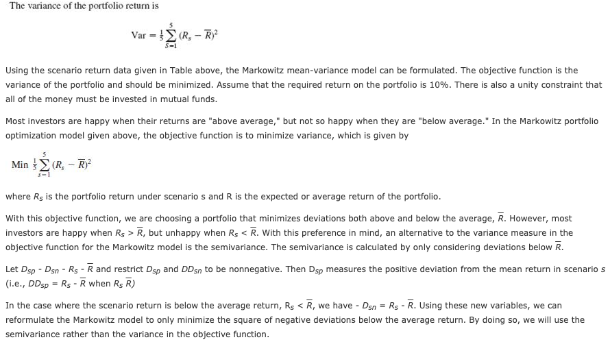 Markowitz portfolio optimization: Harry Markowitz | Chegg.com