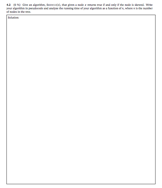 Solved 4 Trees This Exercise Is About Rooted Binary Trees 