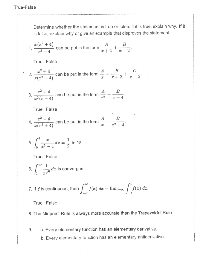 Solved Determine whether the statement is true or false. If | Chegg.com