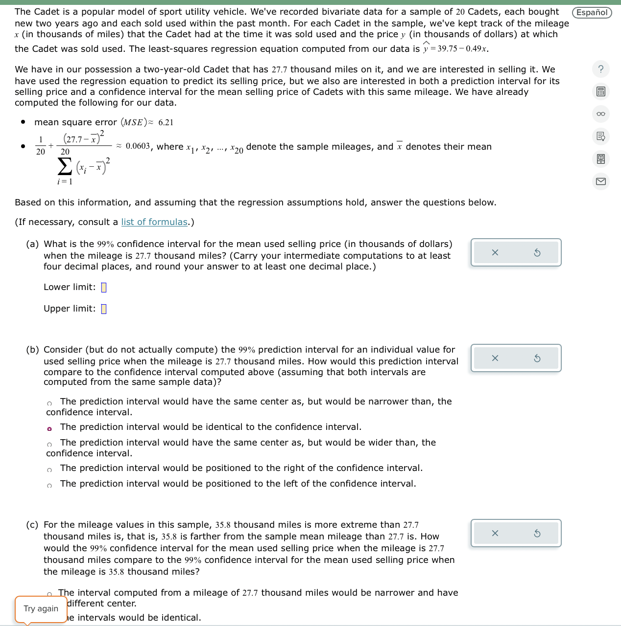 Solved The Cadet is a popular model of sport utility | Chegg.com
