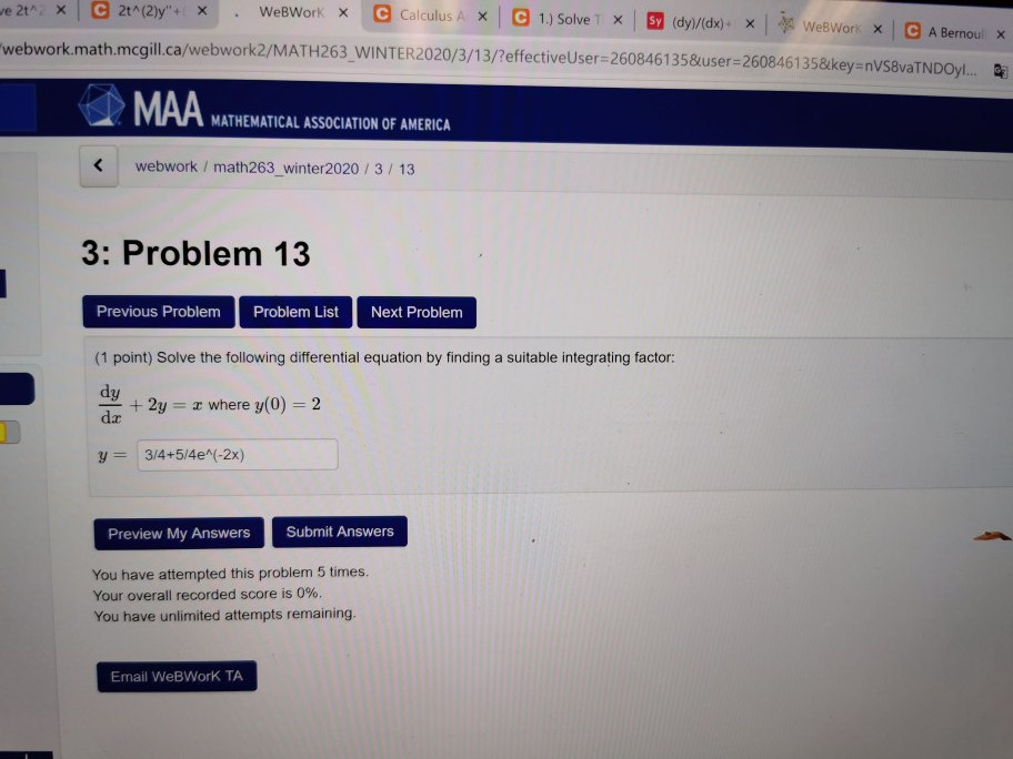 Solved e 22 C 2^(2)"+ * . WebWork X C Calculus A X C 1.) | Chegg.com