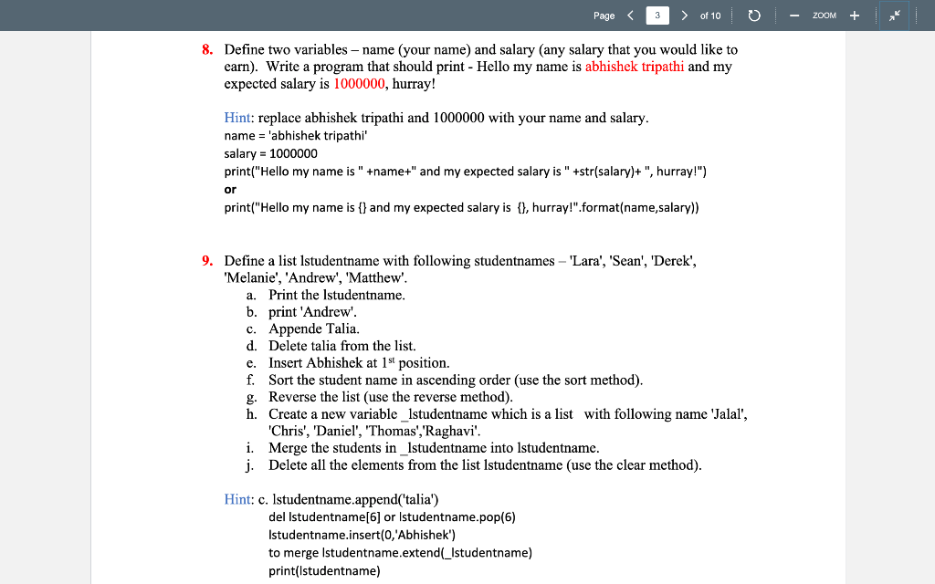Solved 1. Read the string "I am James Bond" and assign it to | Chegg.com