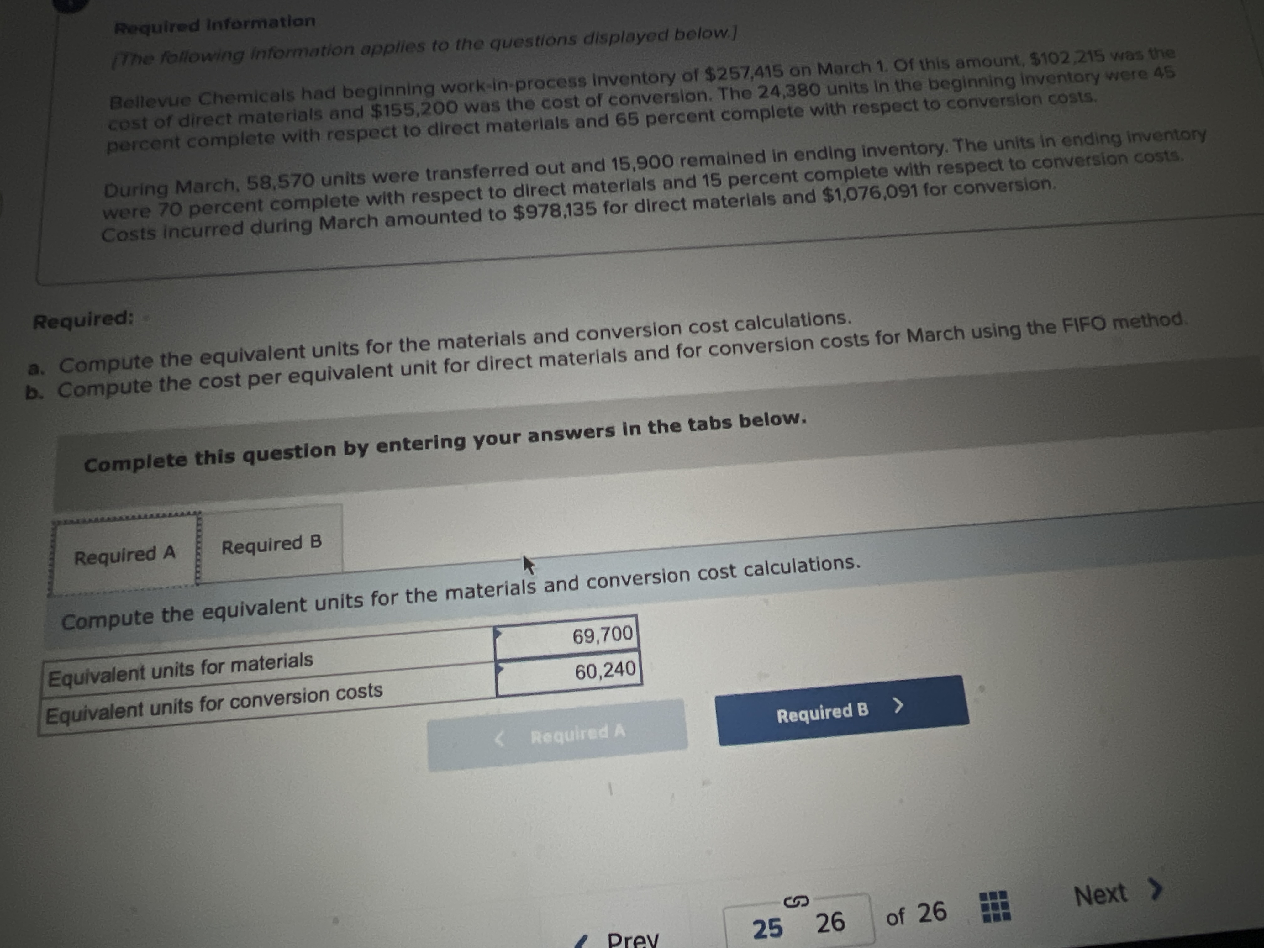 Solved Required information Hhe following information | Chegg.com