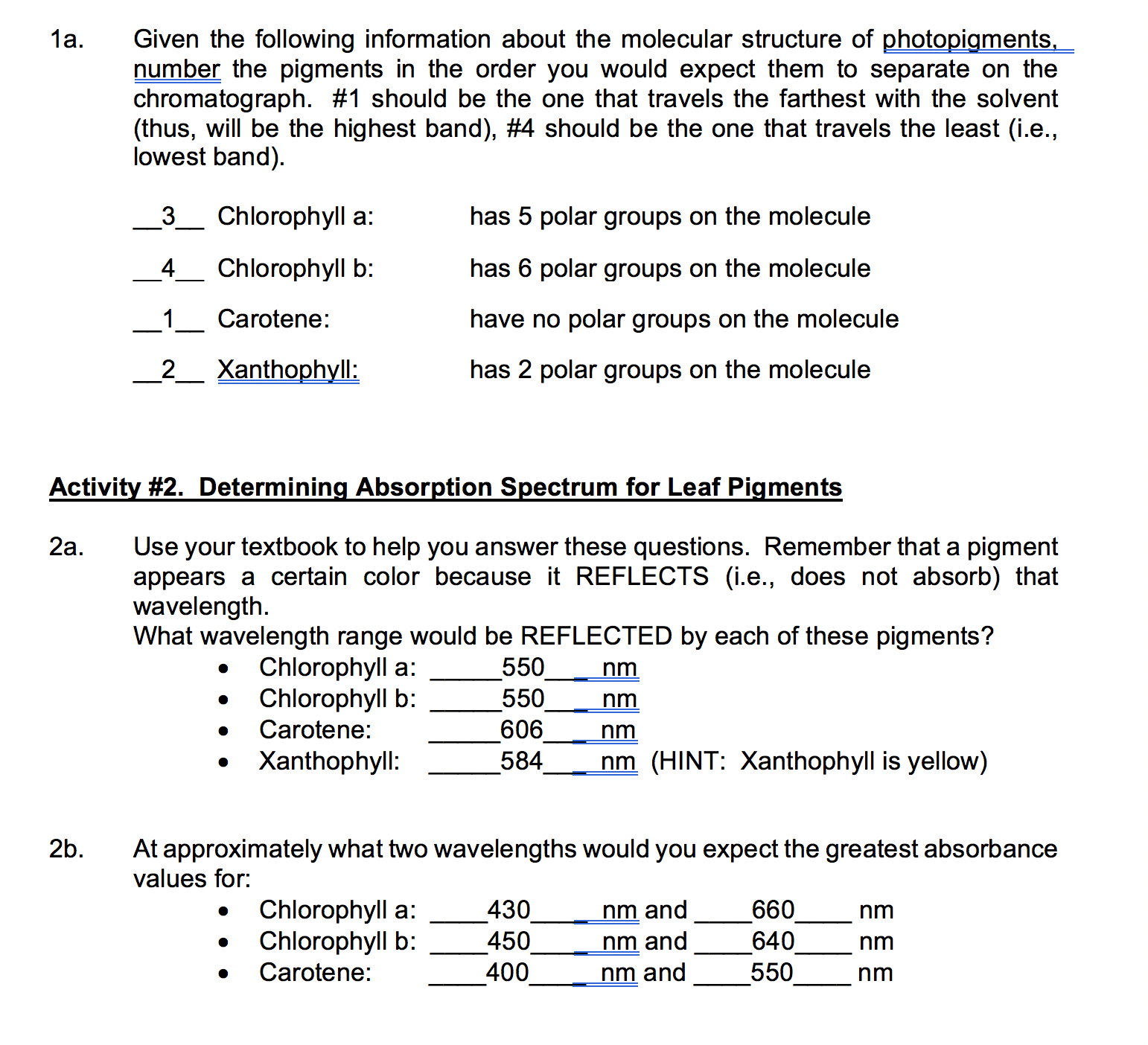 Solved 2c. Compare your results with your prediction | Chegg.com