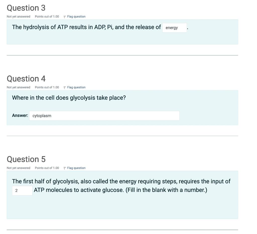 Solved The hydrolysis of ATP results in ADP, Pi, and the | Chegg.com