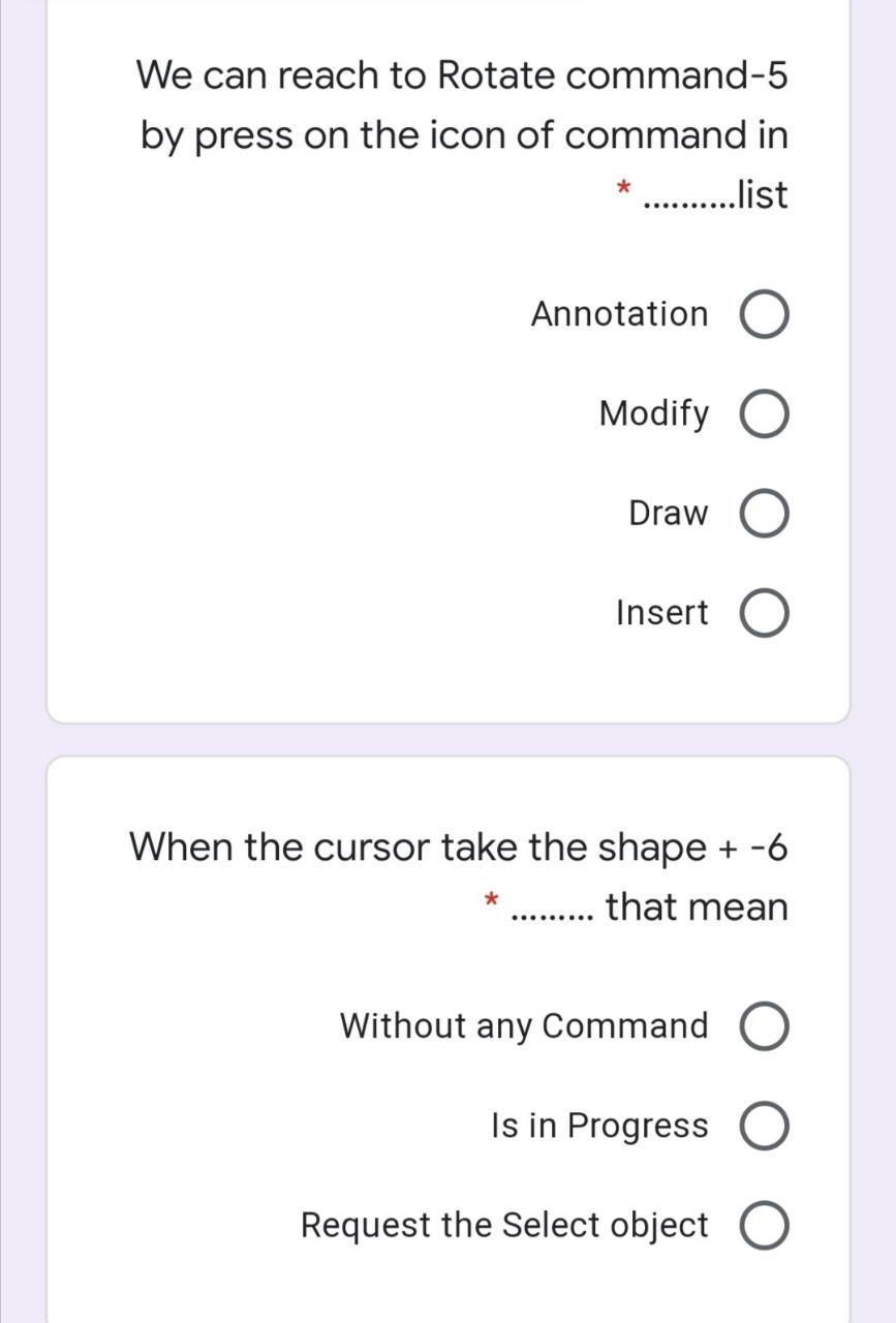 Solved We can reach to Rotate command-5 by press on the icon | Chegg.com