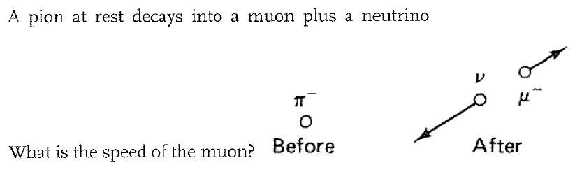 Solved plus A pion at rest decays into a muon a neutrino O | Chegg.com