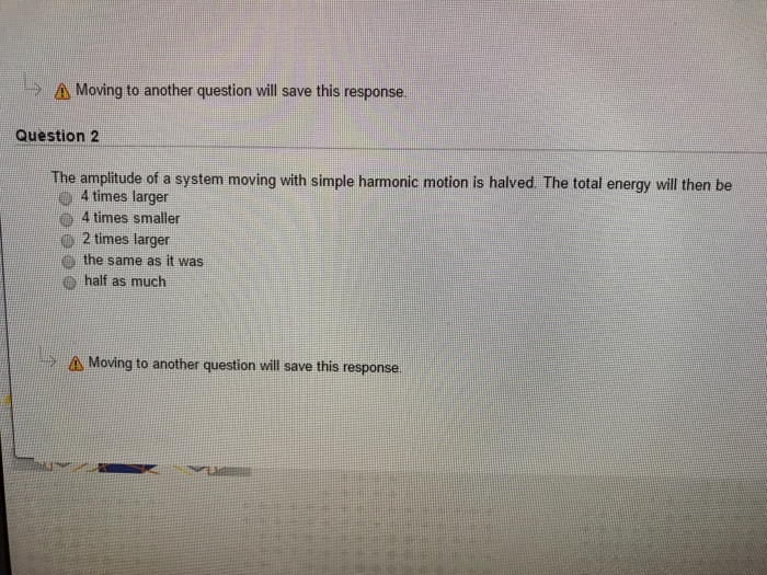 Solved The amplitude of a system moving with simple harmonic | Chegg.com