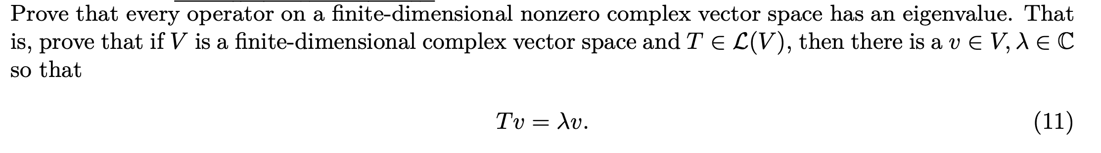 Solved Prove that every operator on a finite-dimensional | Chegg.com