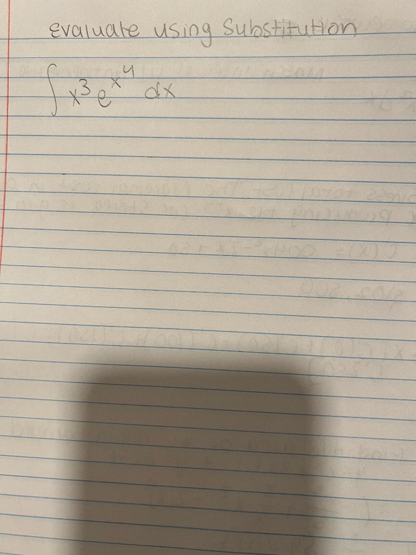 Solved Evaluate using Substitution ∫x3ex4dx | Chegg.com