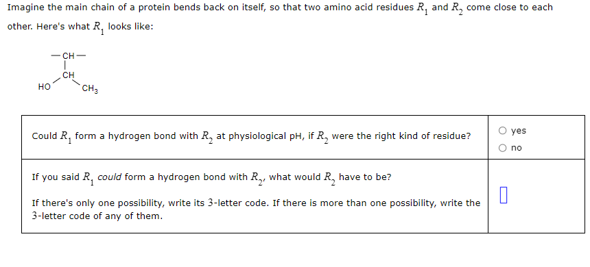 Solved Imagine the main chain of a protein bends back on | Chegg.com