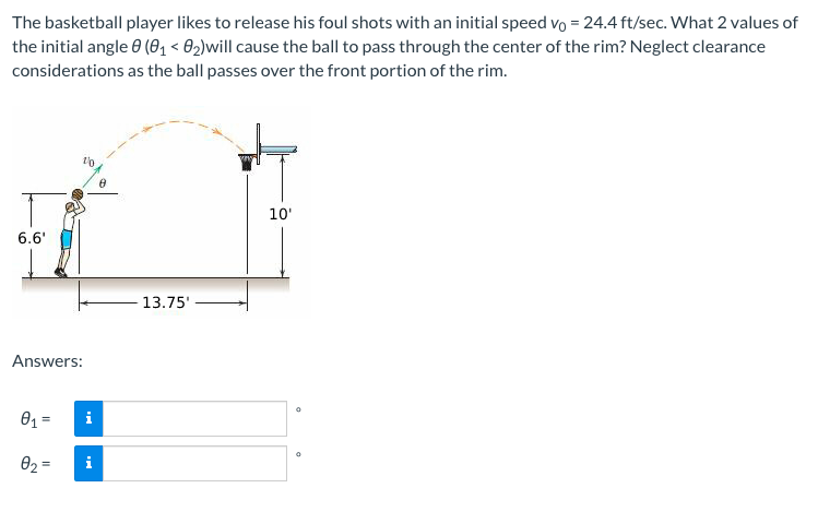Solved The basketball player likes to release his foul shots | Chegg.com