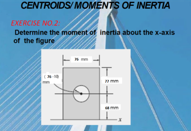 Solved CENTROIDS/ MOMENTS OF INERTIA EXERCISE NO.2: | Chegg.com