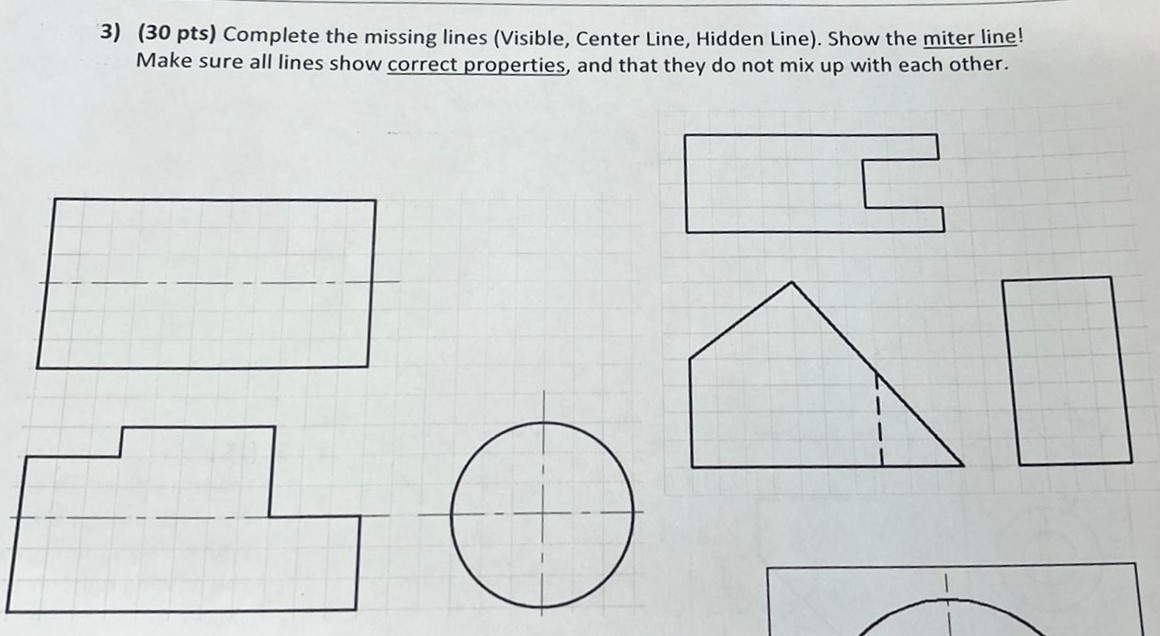 Solved 3) ( \( \mathbf{3 0} \) ﻿pts) ﻿Complete the missing | Chegg.com
