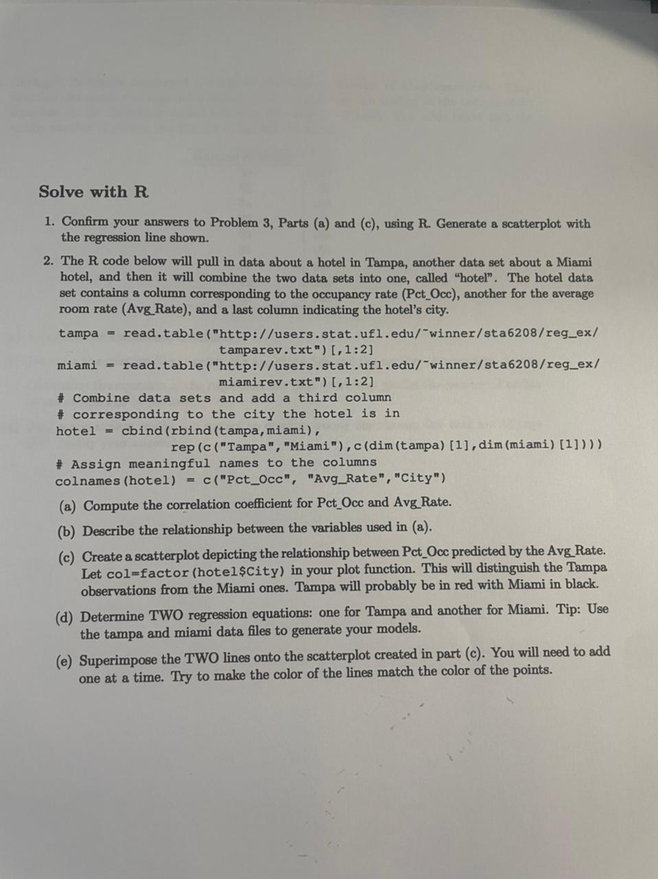 1. Confirm your answers to Problem 3 , Parts (a) and | Chegg.com