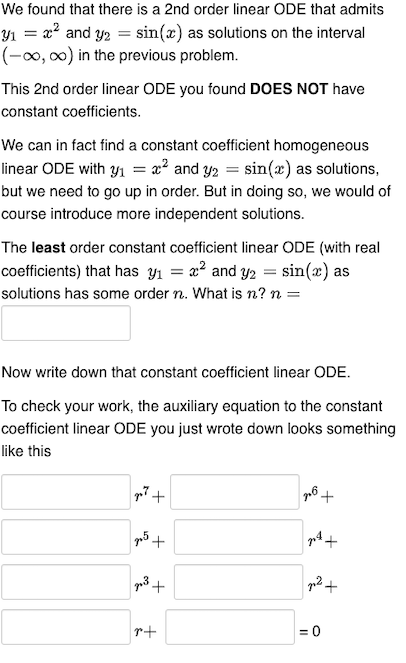 Solved We found that there is a 2 nd order linear ODE that | Chegg.com